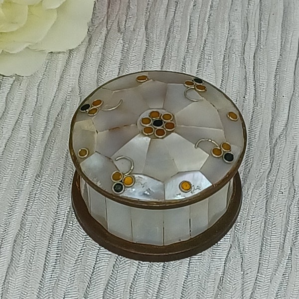 Mother of Pearl Pill Box - Etsy UK