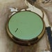 Jules Richard Powder Compact ~ Brass With Green Enamel ~ Antique 1930s ...