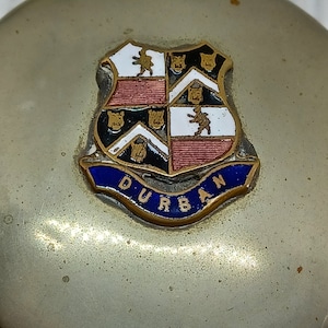 Antique Inkwell With Durban Crest EPNS Desk Ink Well - Etsy