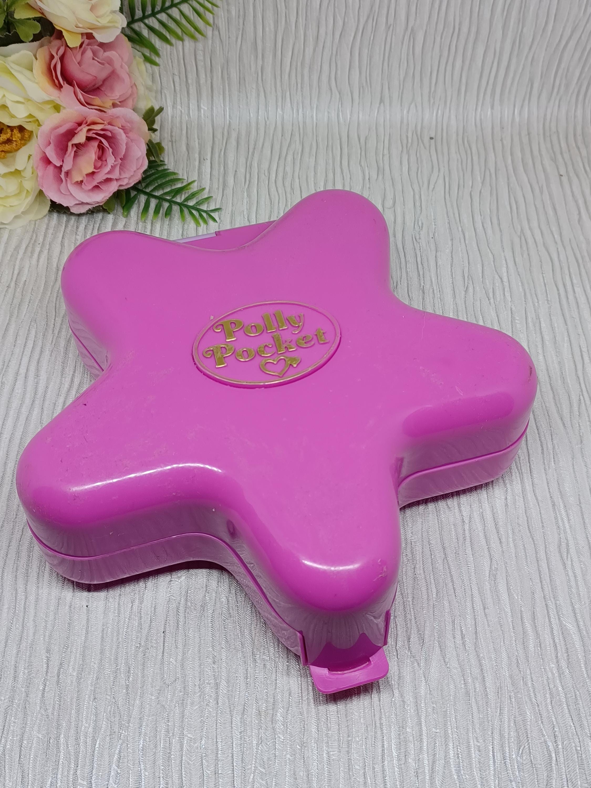 Polly Pocket Fairylight Ball Pink Star Shapecompact ~ Complete With ...