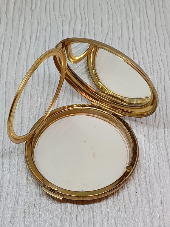 Stratton Compact with Blue & Yellow Birds in a Pink B… - Gem