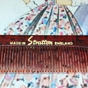 Stratton Folding Comb Silver Tone With Engine Turned Sunburst Design ...