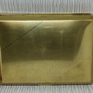 Vintage 'state Express' Cigarette Box ~ Gold Tone Metal Tobacco Holder ...