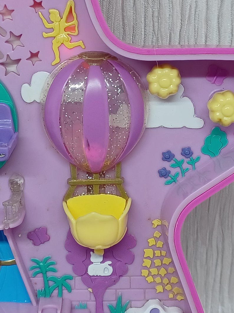 Polly Pocket Fairylight Ball Pink Star Shapecompact ~ Complete With ...