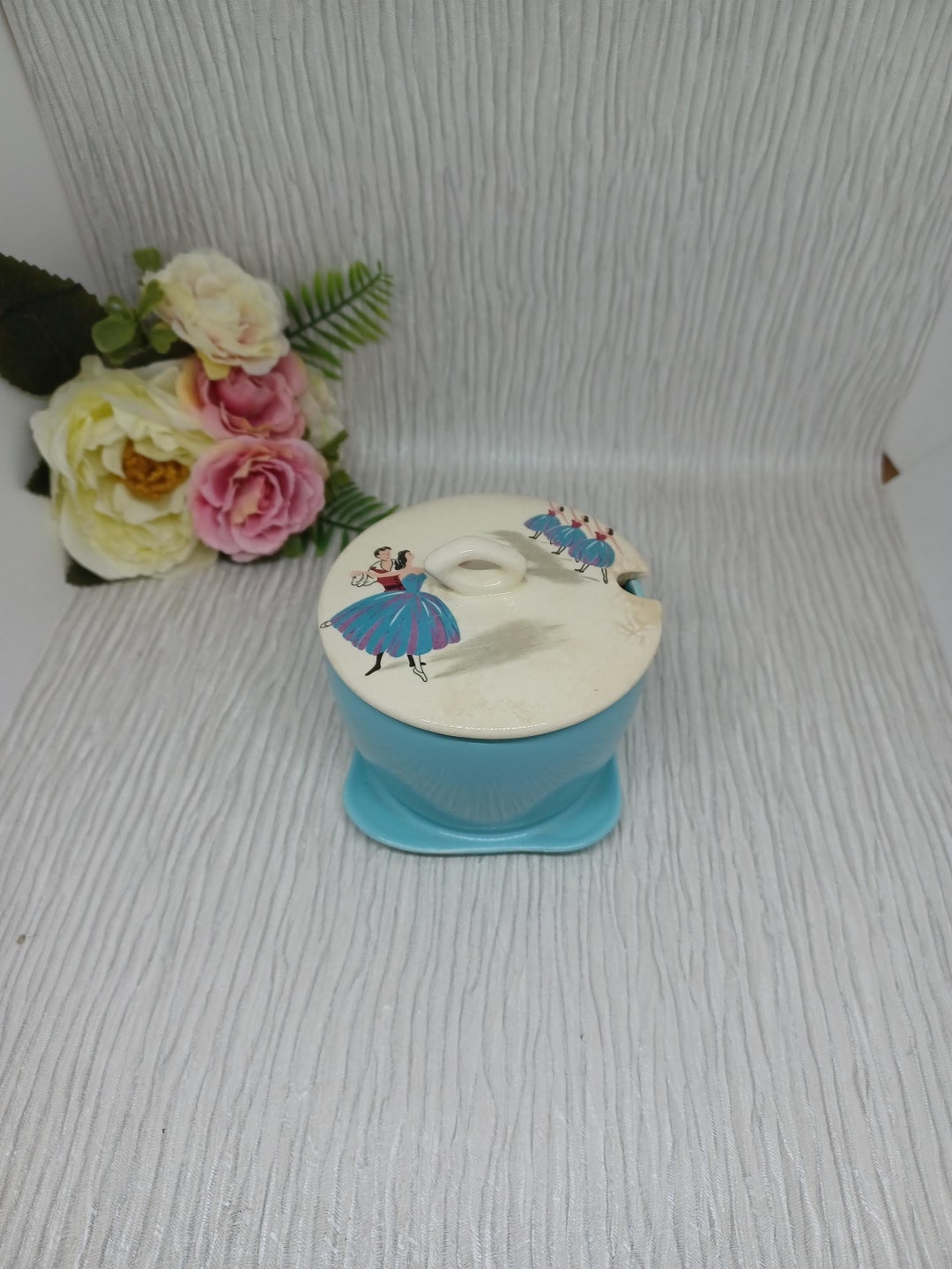 Vintage Beswick Preserve Pot With Lid in the Ballet Design ~ Mid ...