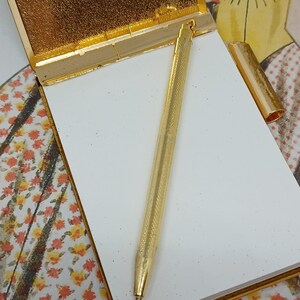 Stratton Notecase Notepad and Pen in Black Enamel With a Pheasant and ...