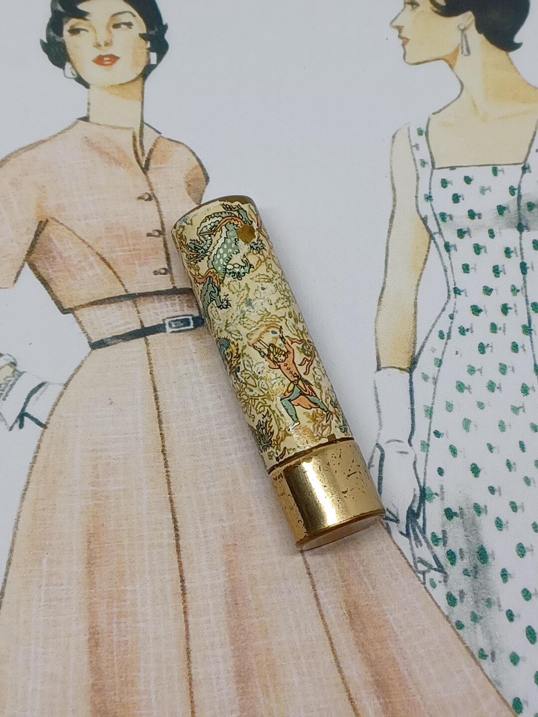 Vintage Lipstick Tube ~ Myths & Legends ~ Dragons and Persian Men ...