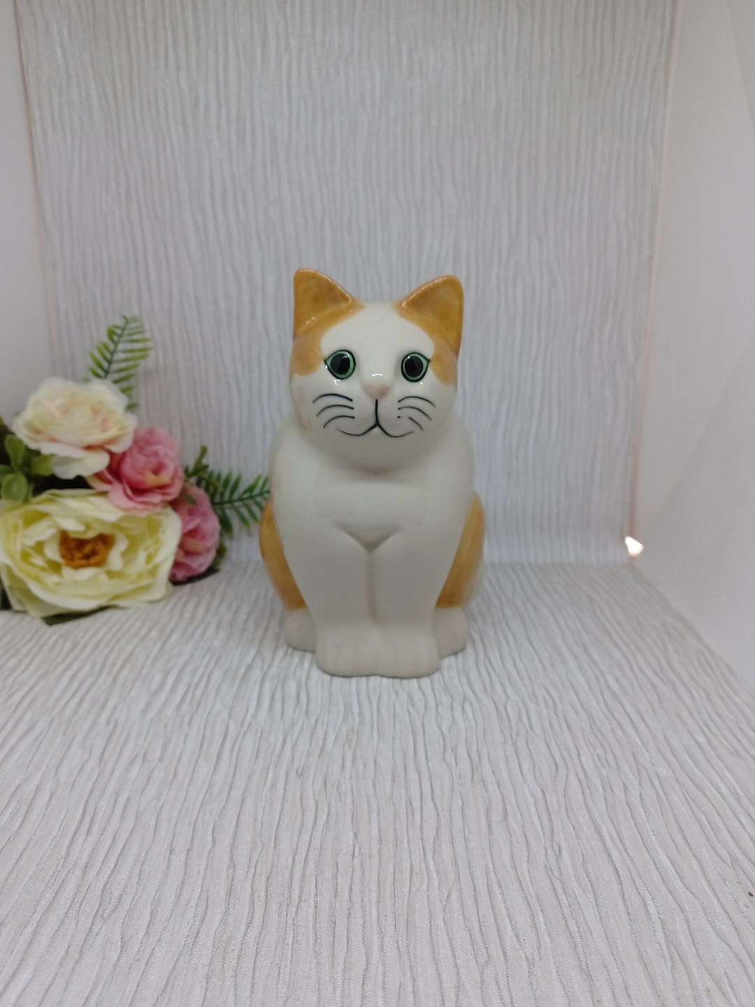 Poppy by Quail Ceramics ~ Large Ginger & White Cat Figurine ~ Moggie Kitten Ornament - Etsy