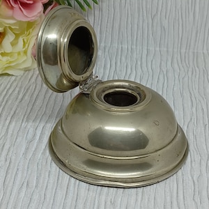 Antique Inkwell With Durban Crest EPNS Desk Ink Well - Etsy