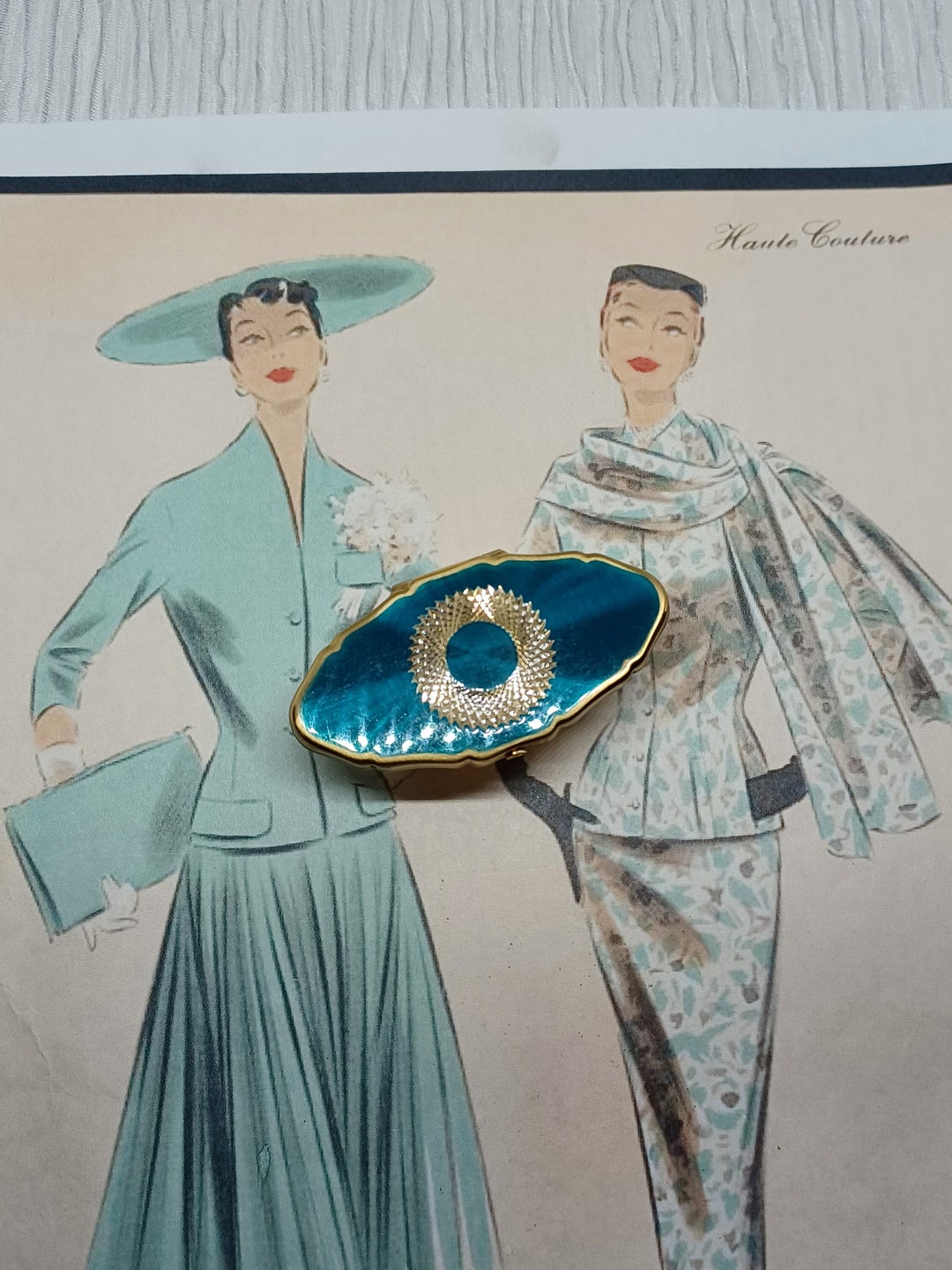 Stratton Lipview Lipstick Clip With Mirror Green With Engraved ...