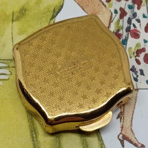 Stratton Gold Tone Mini Box Pill Box With Engine Turned Lid Mid Century ...
