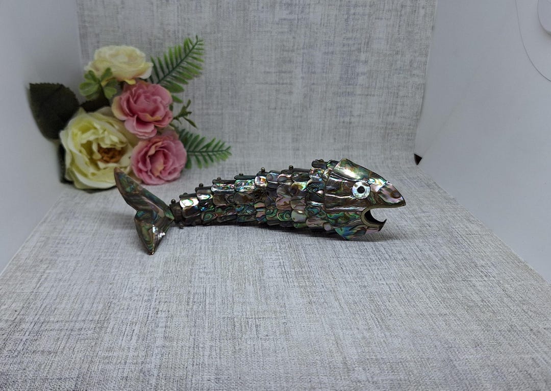 Abalone Shell Articulated Fish Bottle Opener ~ Mexican - Etsy