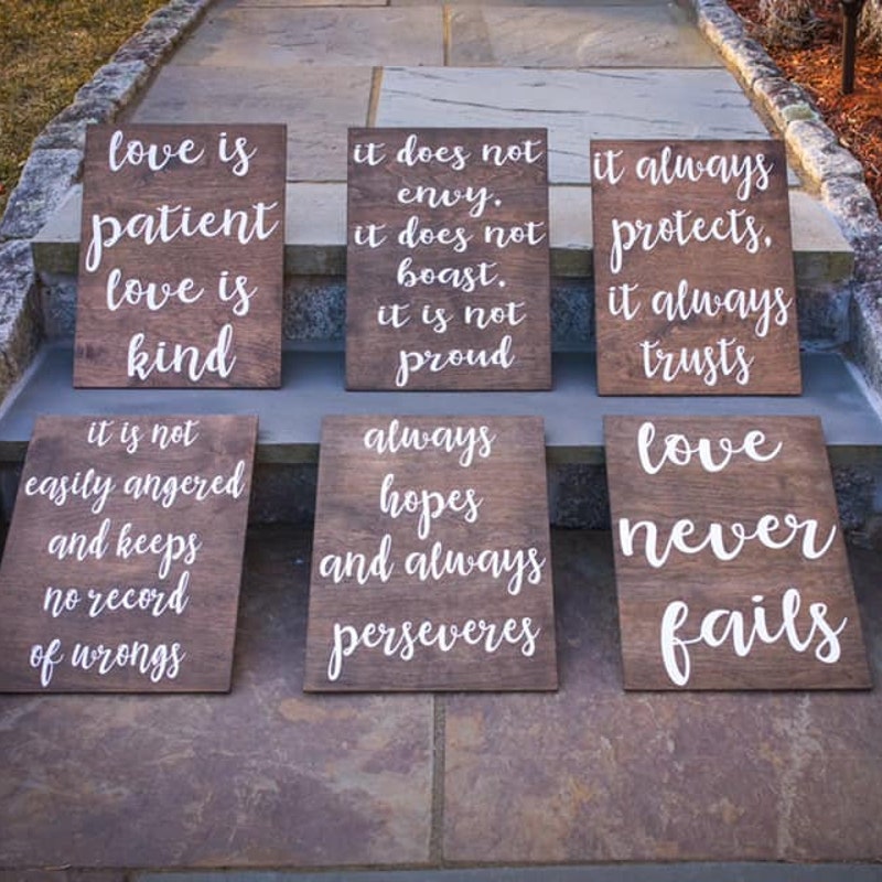 Love is Patient Wood Sign - Etsy