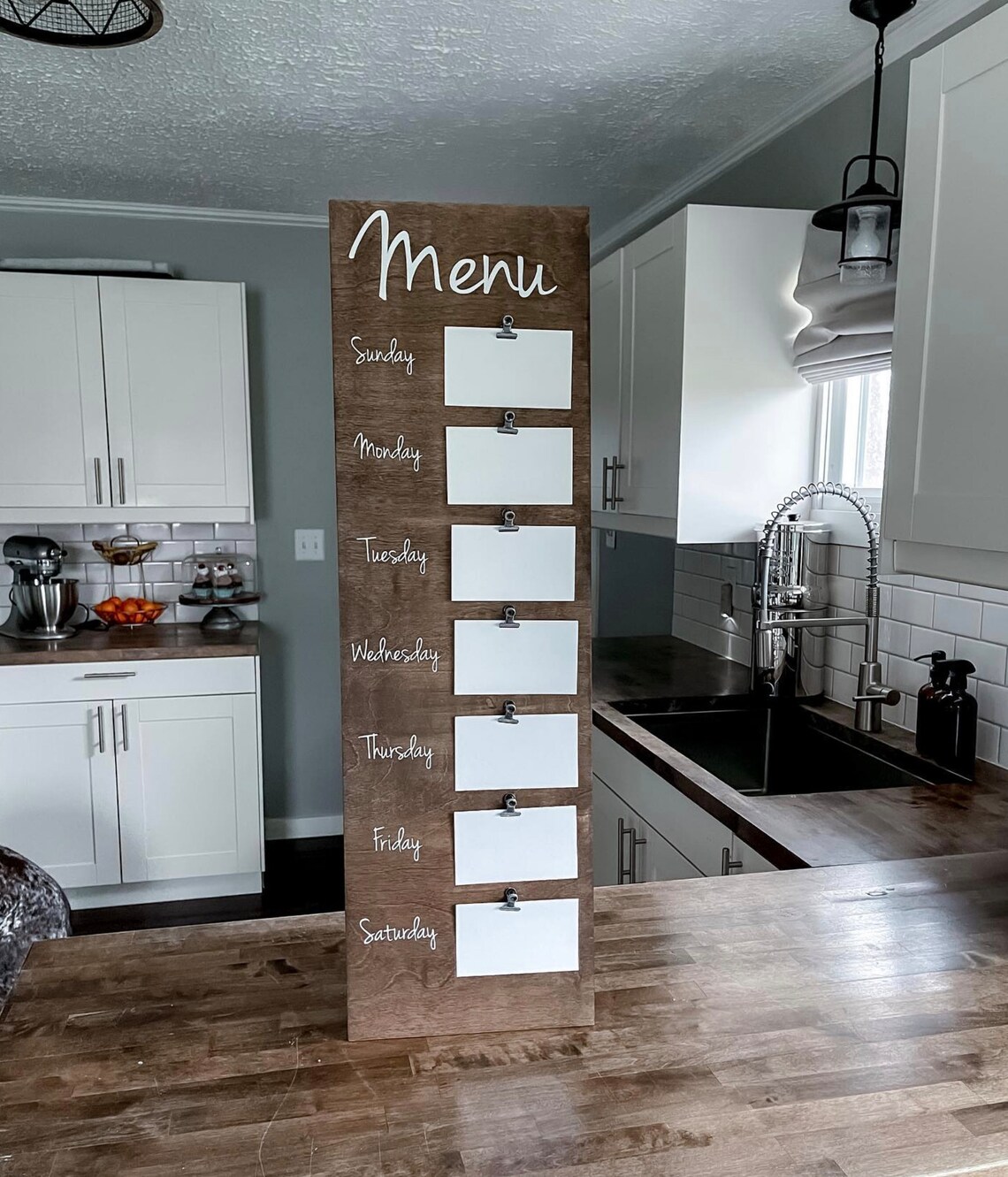 Clipboard Menu Sign Kitchen Menu Farmhouse Style Menu With - Etsy