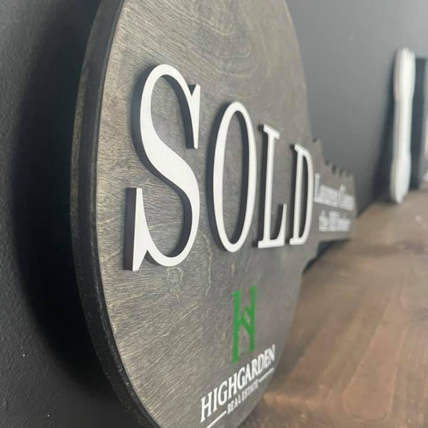 Sold Key Sign - Etsy