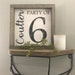 Family Sign, Party of 6 Sign, Party of 5, Family Name Sign, Family ...