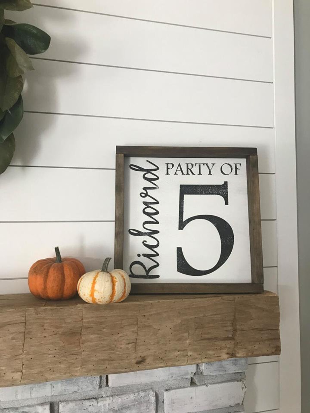 Family Sign, Party of 6 Sign, Party of 5, Family Name Sign, Family ...