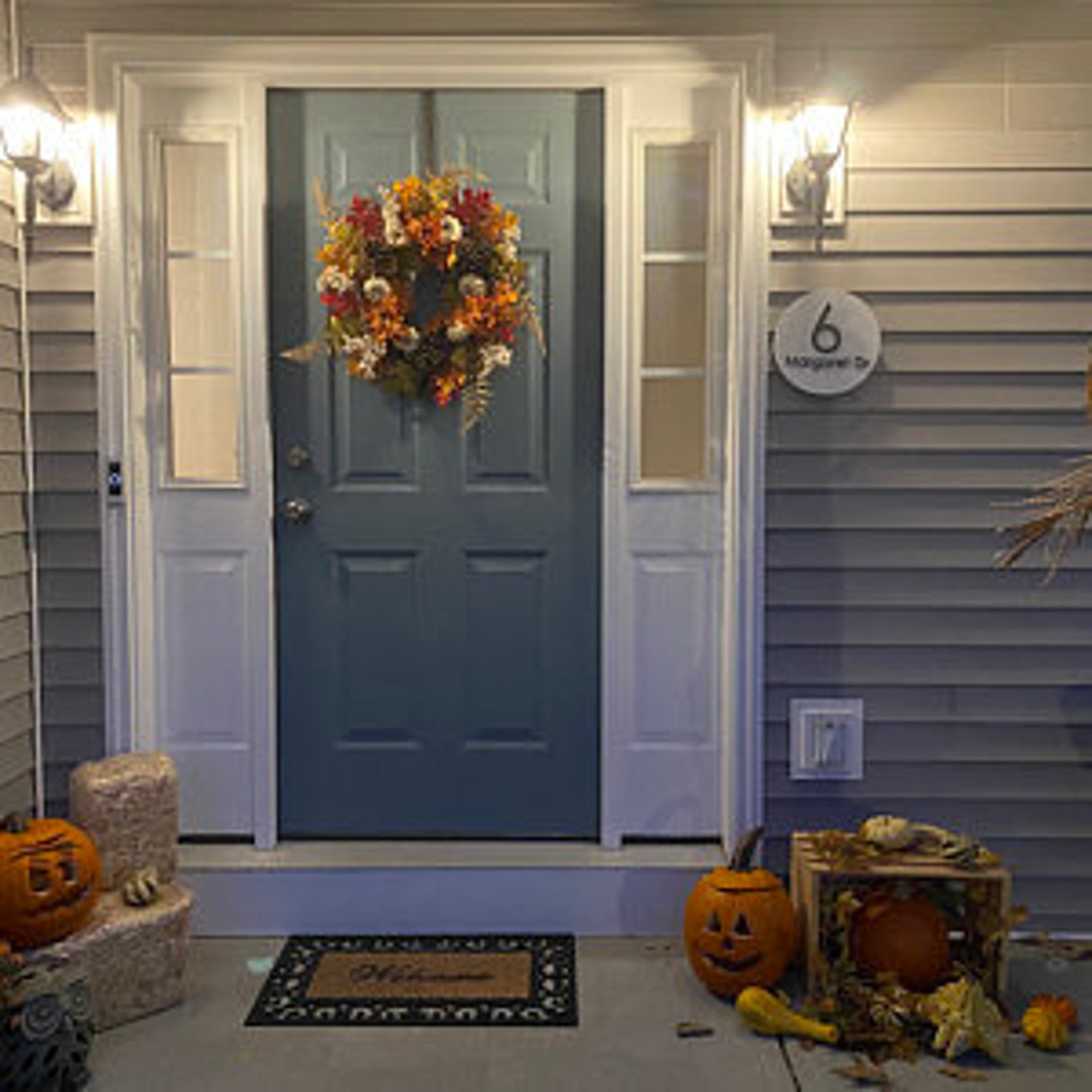 Round Herringbone Address Numbers Sign House Numbers Plaque - Etsy