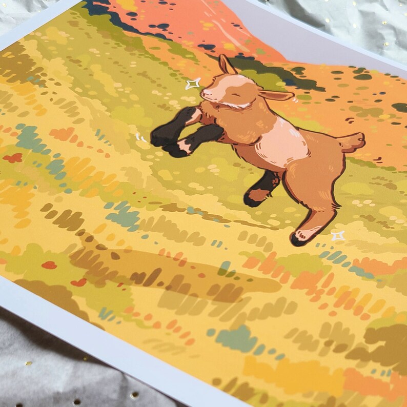 Baby Goat Digital Art Print - Etsy