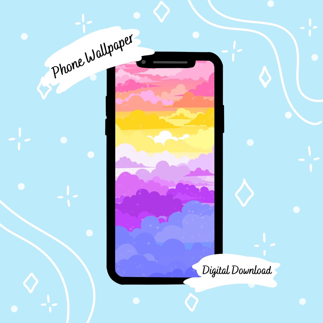 Subtle Bigender Pride Phone Wallpaper - Etsy