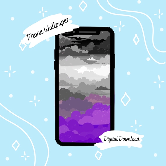 Subtle Ace Pride Phone Wallpaper - Etsy