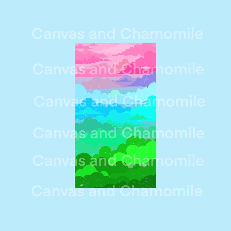 Subtle Polysexual Pride Phone Wallpaper - Etsy