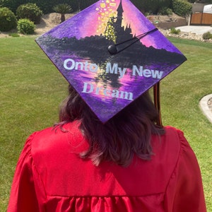 CUSTOM Hand Painted Grad Cap - Etsy