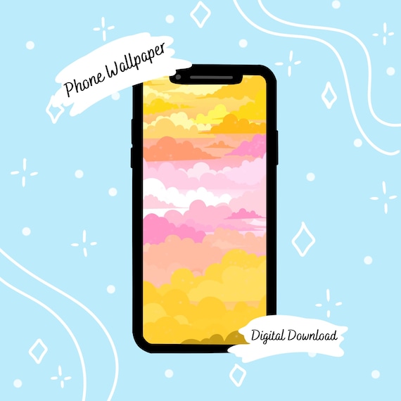 Subtle Pangender Pride Phone Wallpaper | Etsy