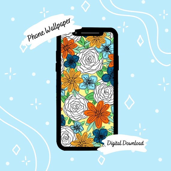 Floral Aroace Pride Phone Wallpaper - Etsy