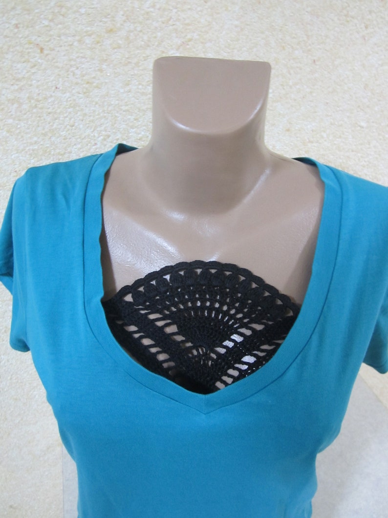Modesty Panel Black Crochet Modesty Panel Instant Camisole - Etsy