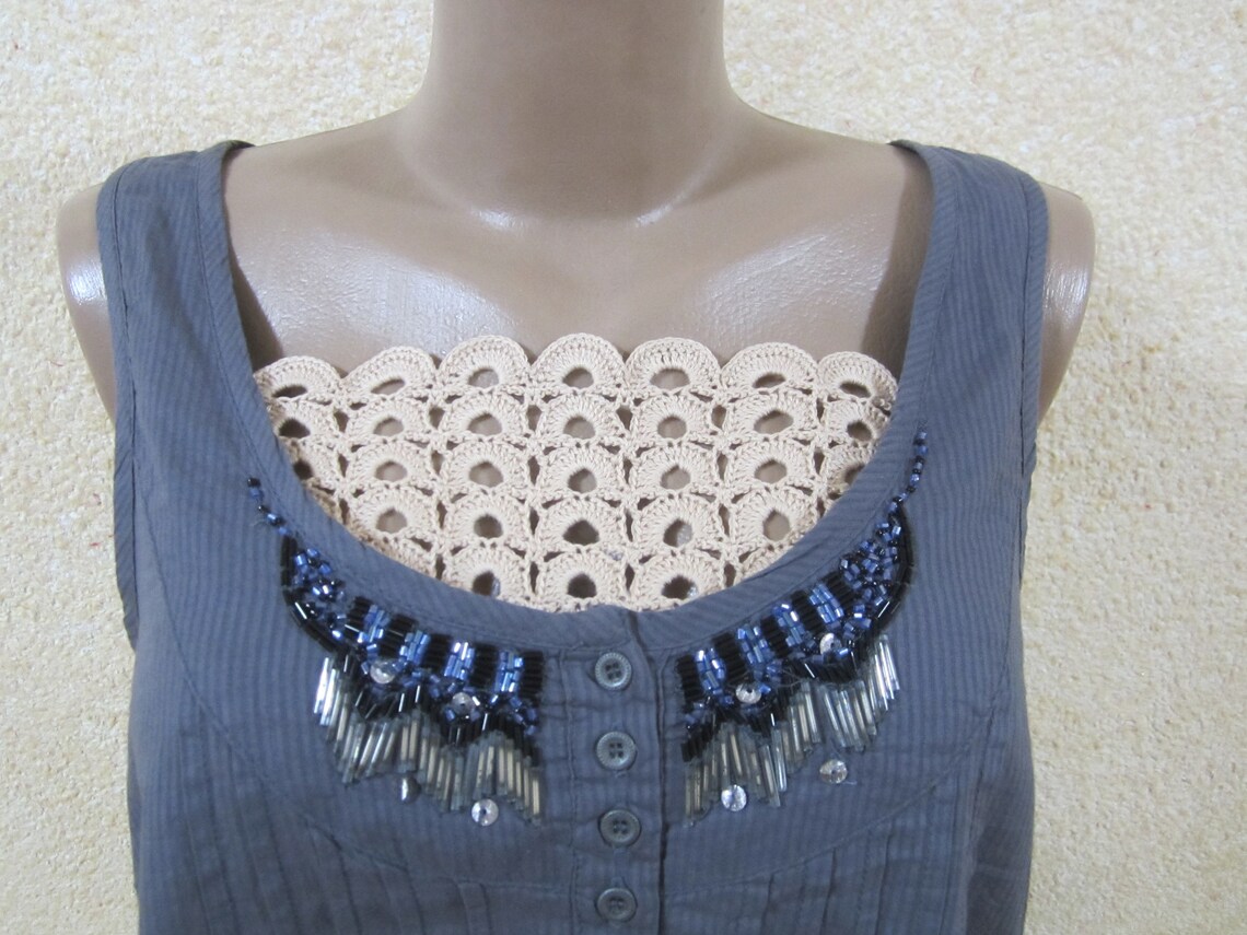 Modesty Panel Lace Bra Insert Cleavage Cover - Etsy