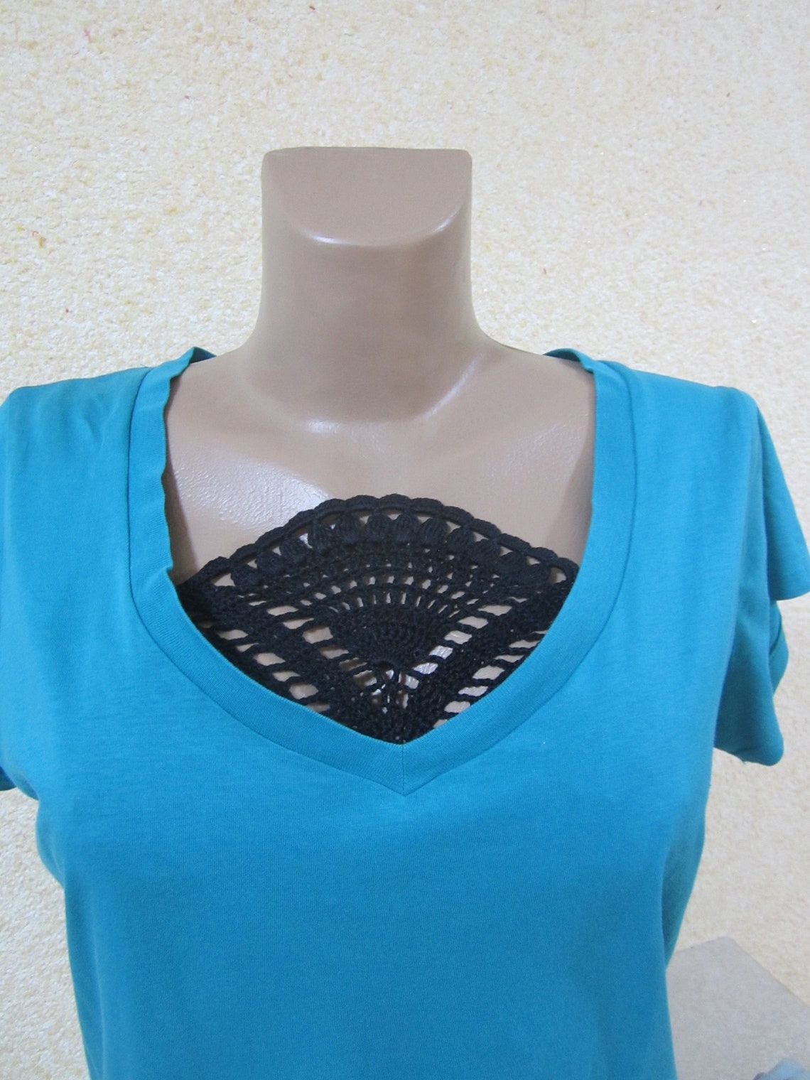 Modesty Panel Black Crochet Modesty Panel Instant Camisole | Etsy