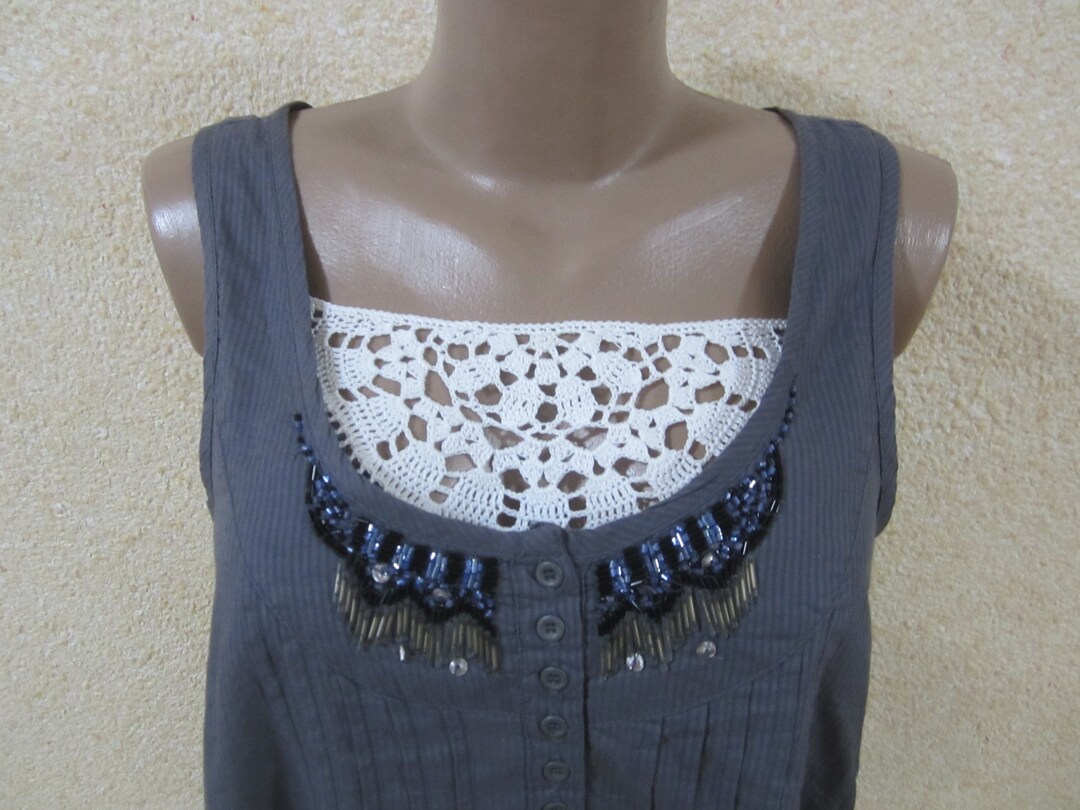 White Crochet Lace Modesty Panel Bra Insert - Etsy