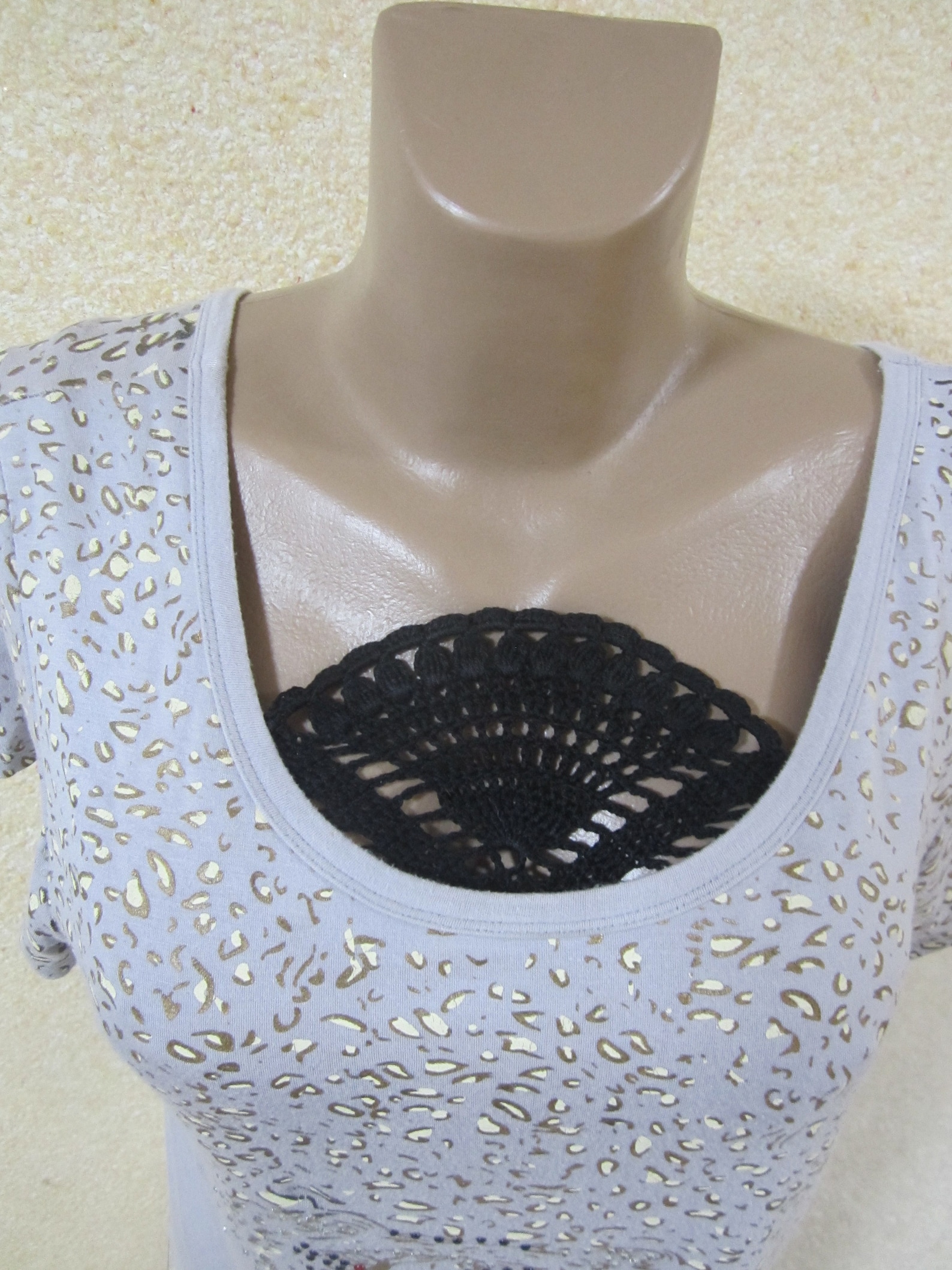 Modesty Panel Black Crochet Modesty Panel Instant Camisole - Etsy