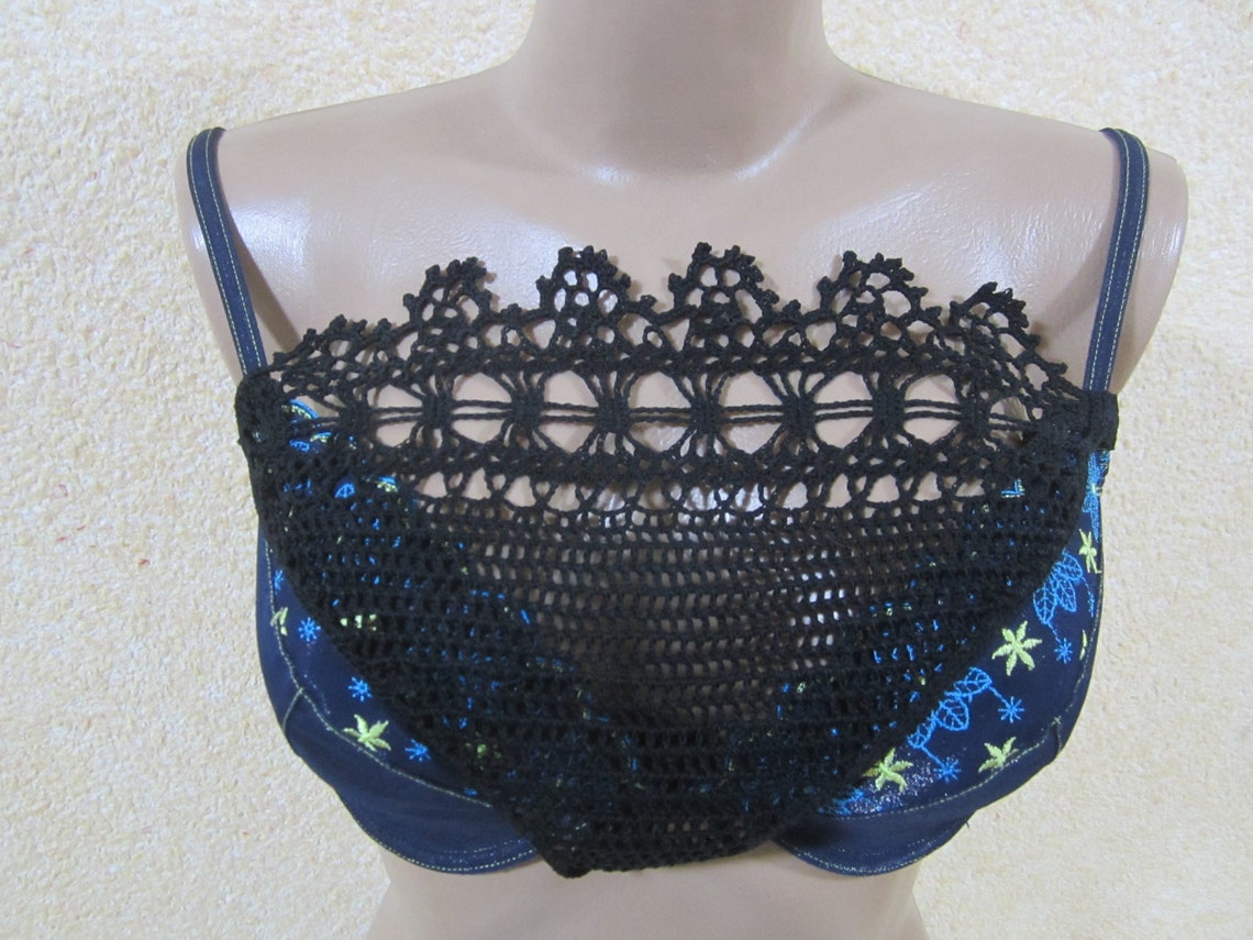 Modesty Panelblack Crochet Modesty Panel | Etsy