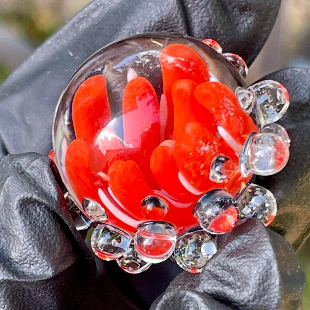 Marble Collaboration - 1.3" - Borosilicate Glass - Handmade ...