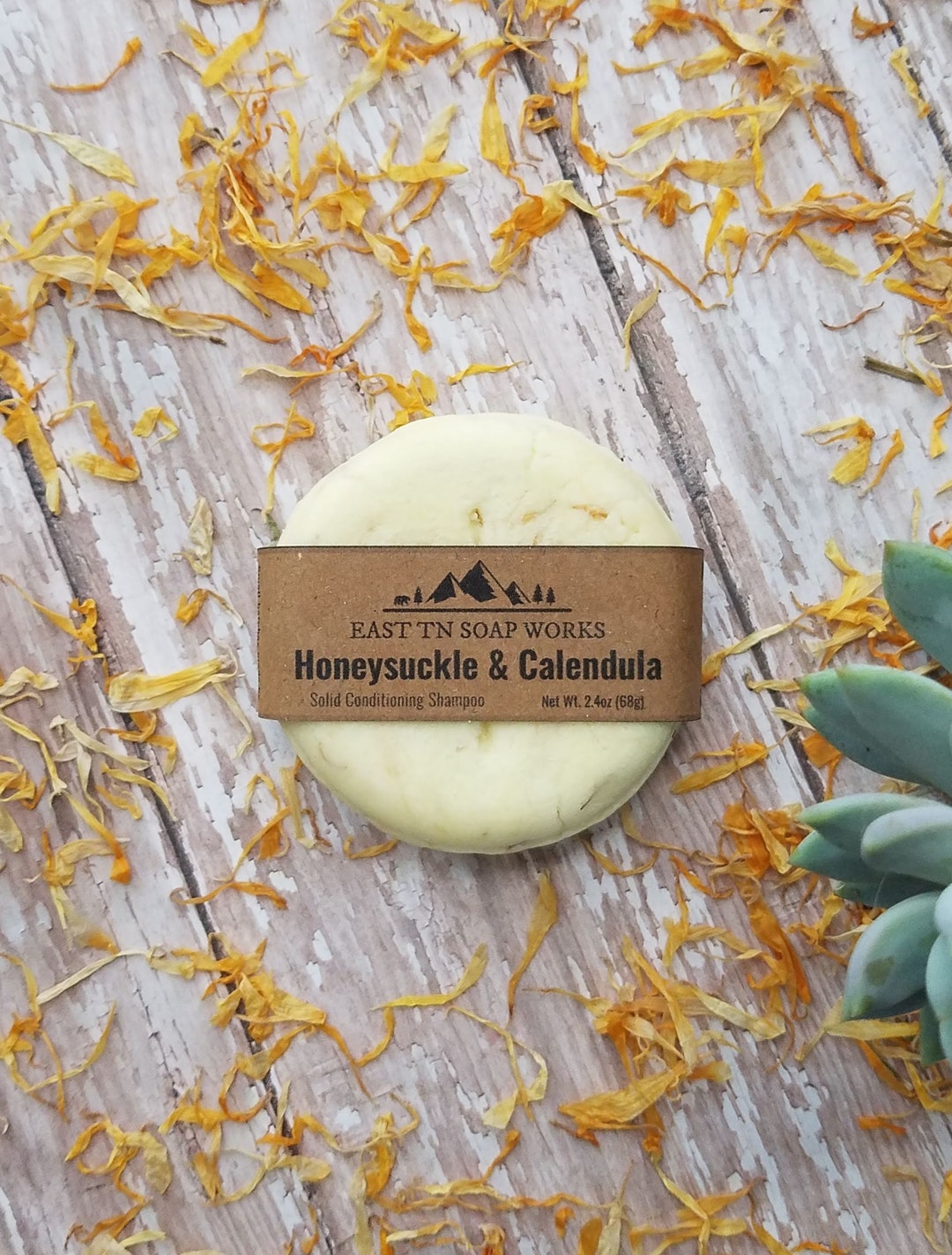 Honeysuckle & Calendula - Shampoo Solid Conditioning Bar - Etsy