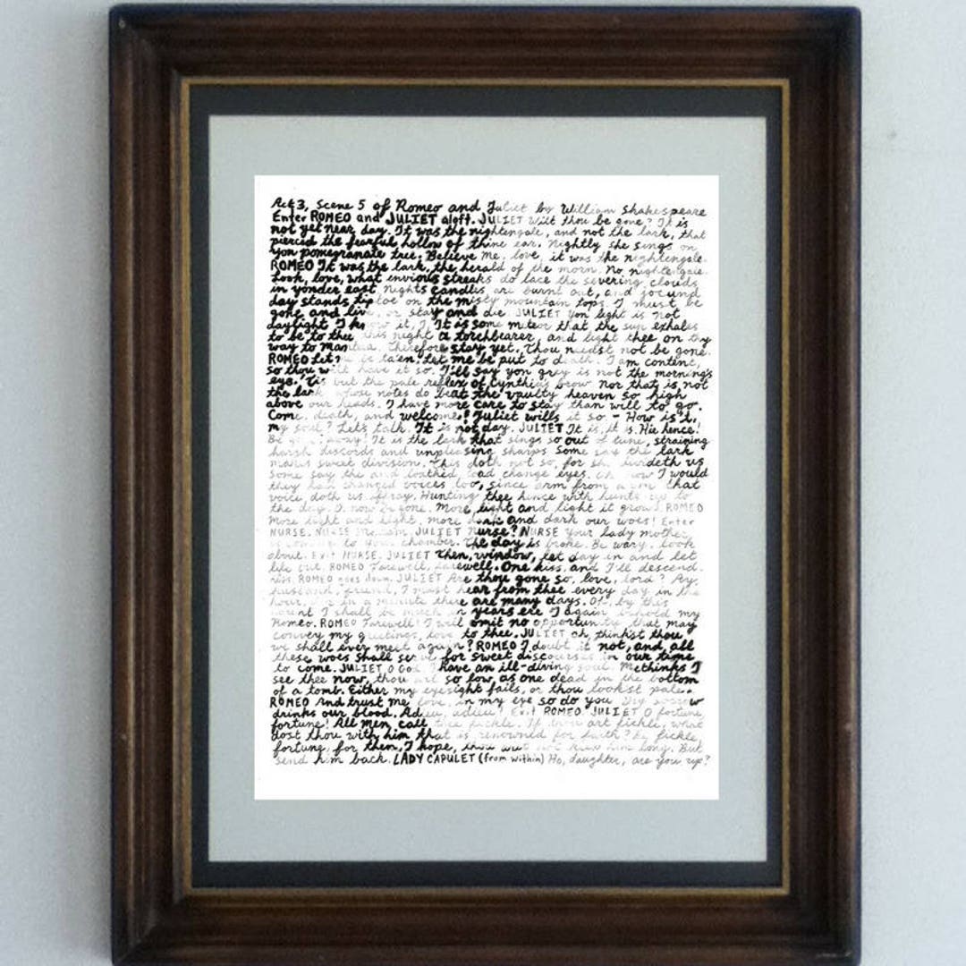 Romeo and Juliet, a Poster of the Star-crossed Lovers From William ...