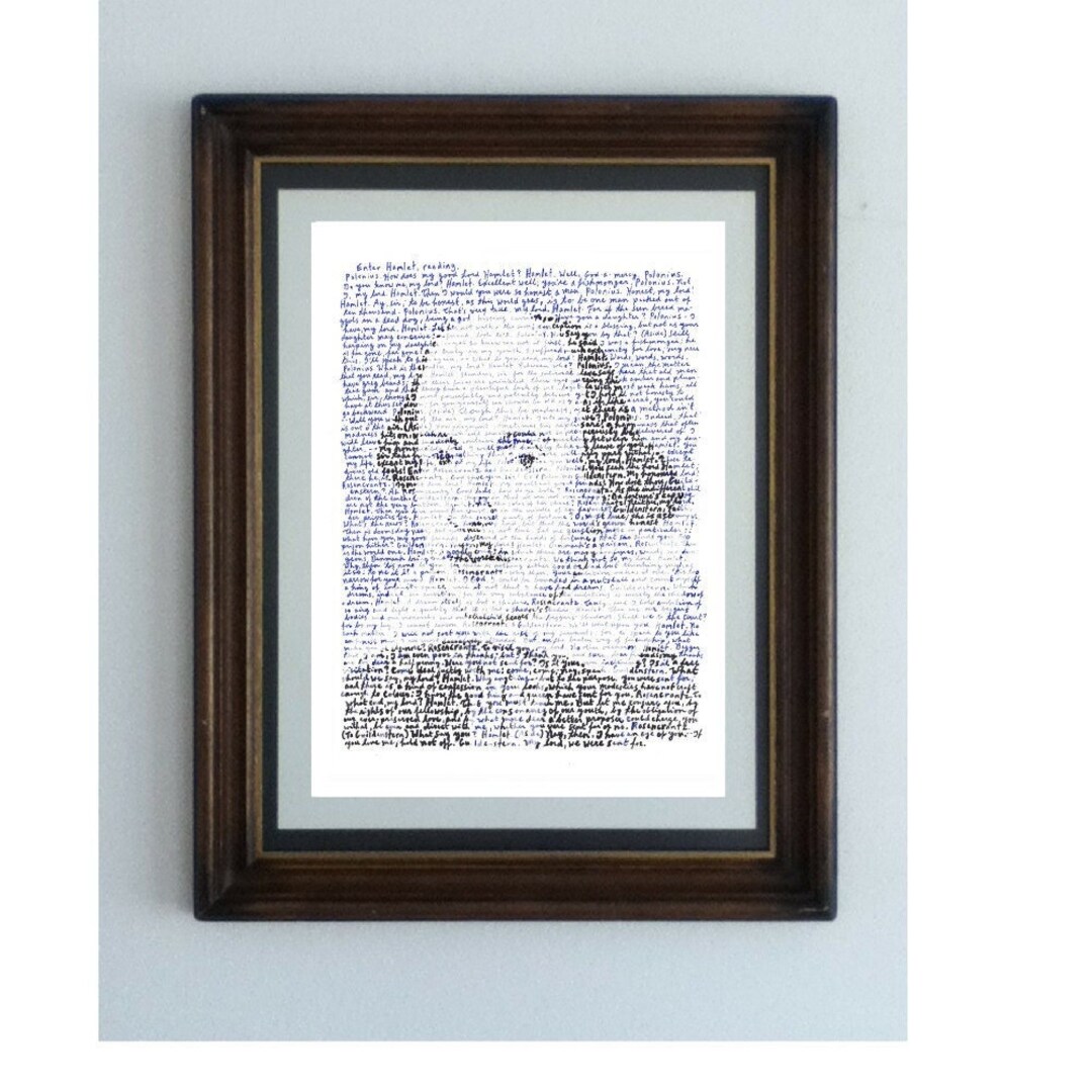 Shakespeare Poster, a Selection of Portraits of the Bard, Hamlet, King ...