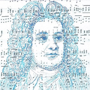 Classical Music Composers, Handmade Portraits of Bach, Beethoven ...