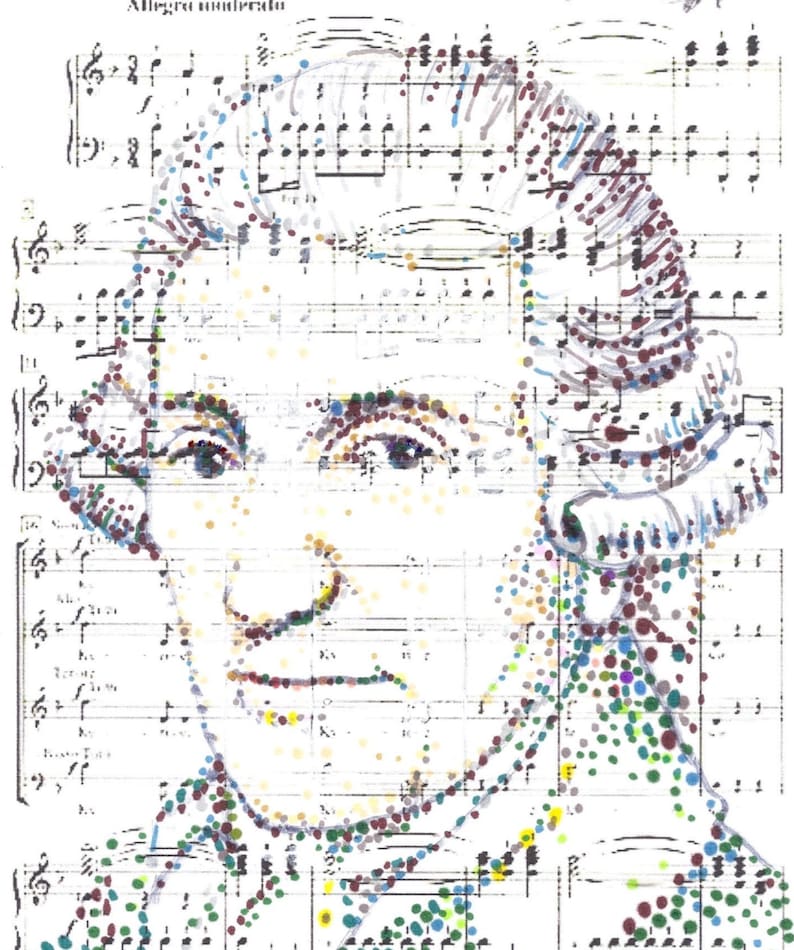 Classical Music Composers, Handmade Portraits of Bach, Beethoven ...