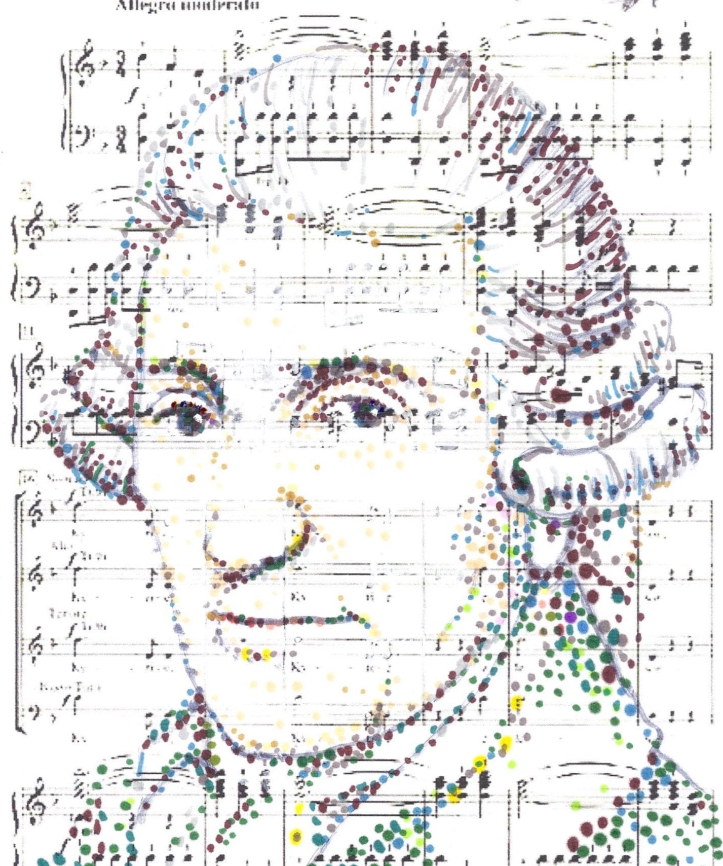 Classical Music Composers, Handmade Portraits of Bach, Beethoven ...