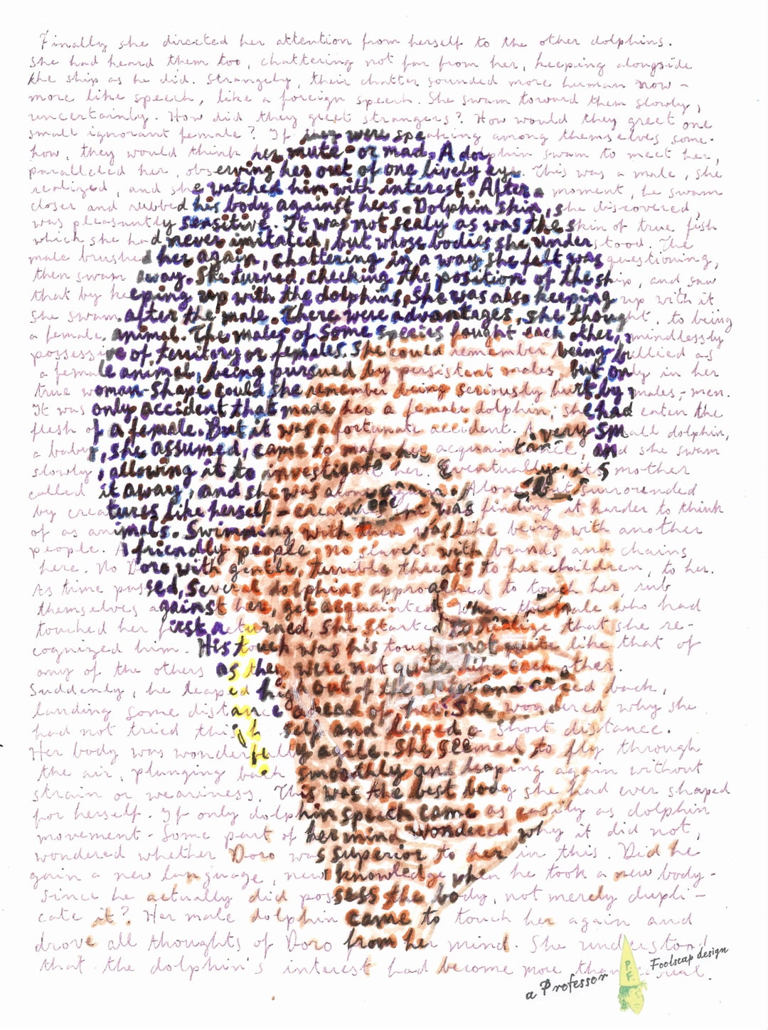 Octavia E Butler Poster a Handmade Portrait of the American - Etsy