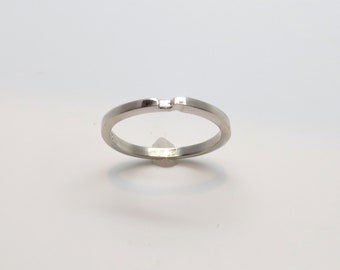 Notched Wedding Band - Etsy