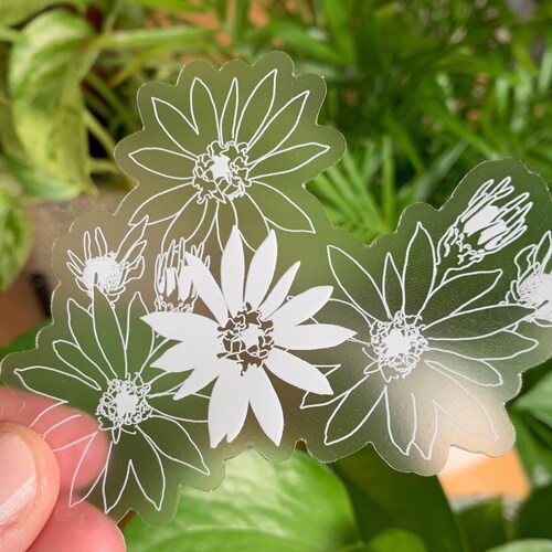 Minimalist Flower Sticker Pack - Etsy