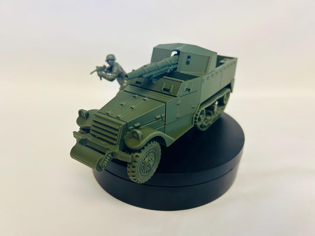 T19 Howitzer Motor Carriage WWII Armored Car: 1/32 Army Men Scale - Etsy
