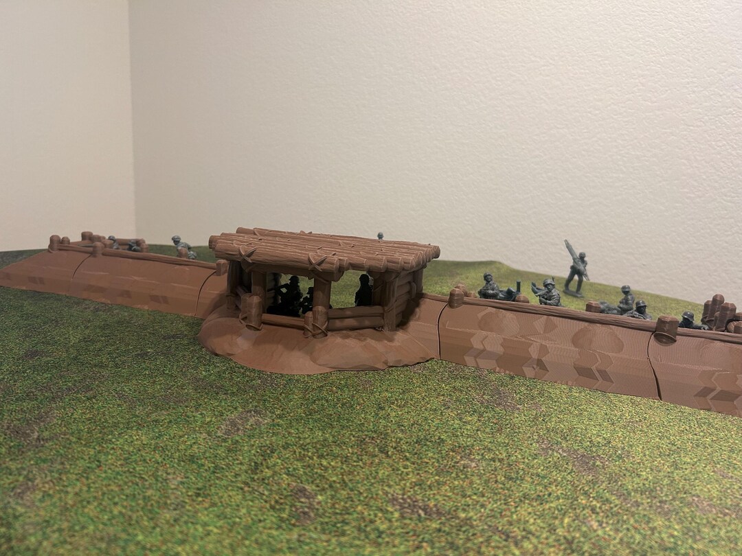 WWII Trenches/earthworks: 1/32 Army Men Scale - Etsy