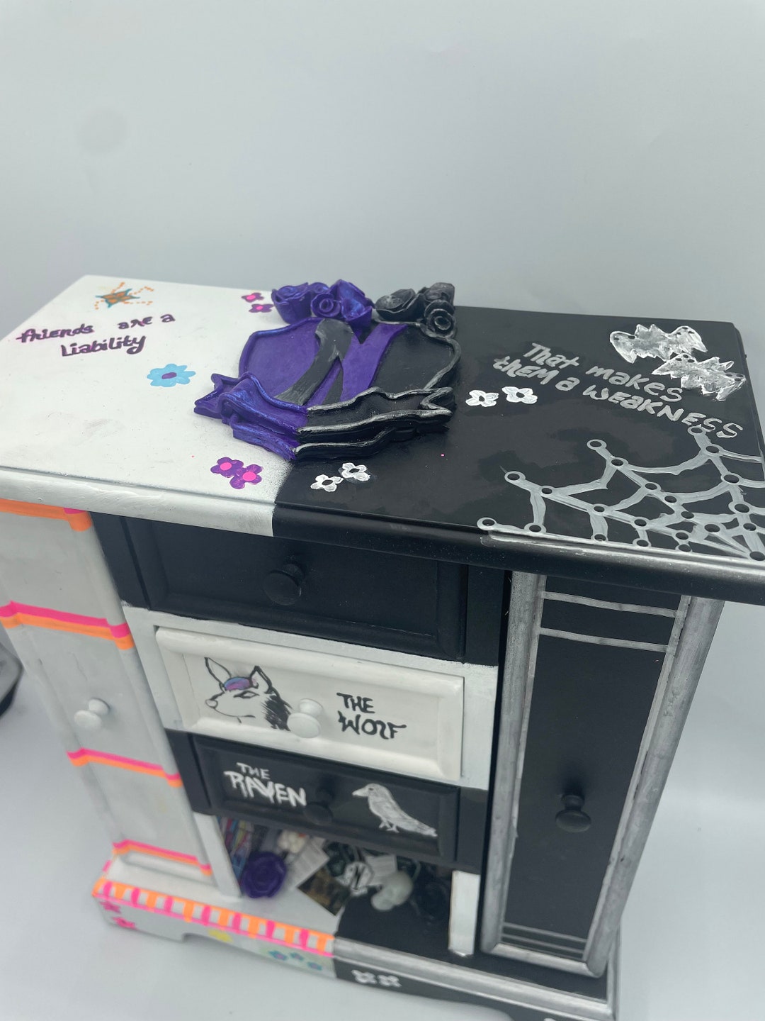 Wednesday Addams Enid Sinclair Jewelry Box Armoire Fan Made - Etsy