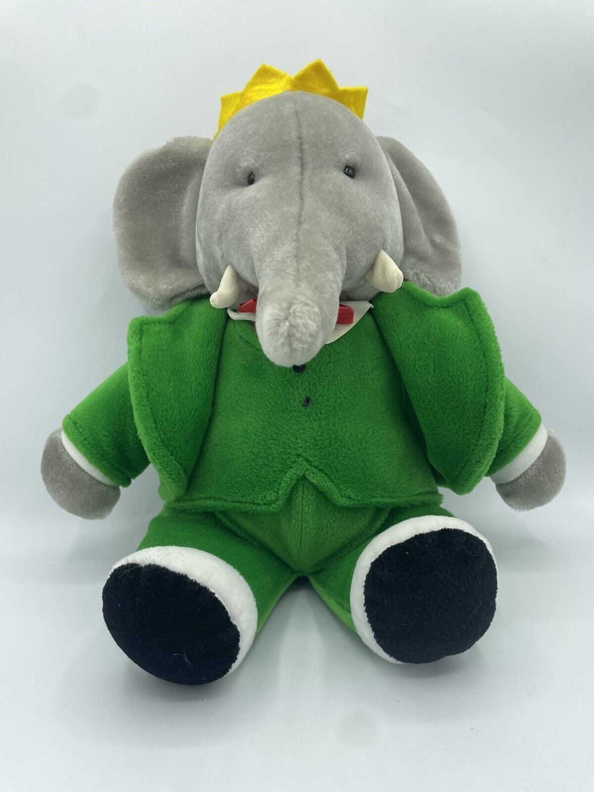 1988 Gund Babar the Elephant Green Tuxedo Stuffed Animal Toy Doll Plush ...