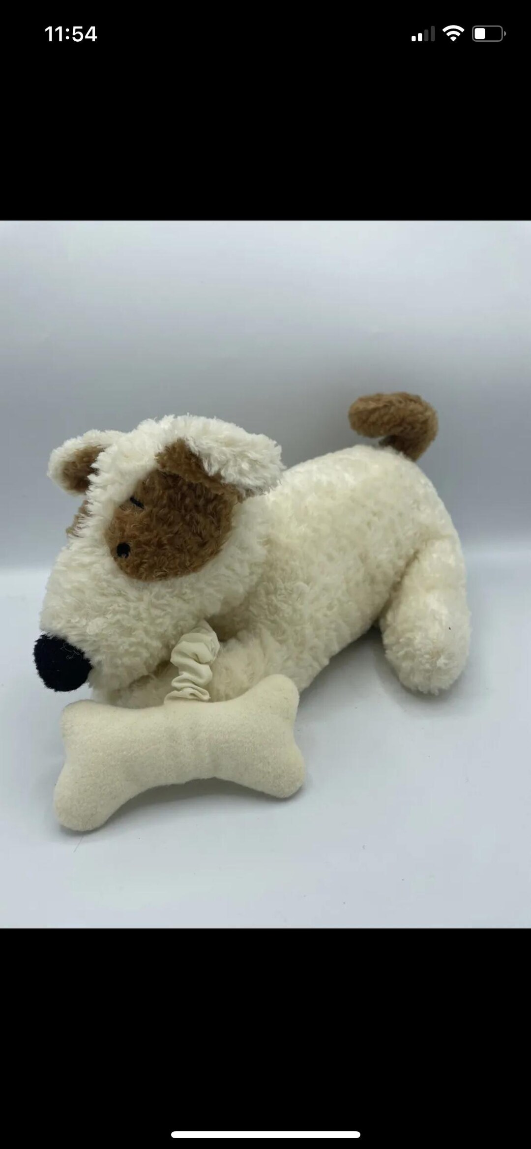 Vintage North American Bear Musical Pull Terrier Dog Plush where Has My ...